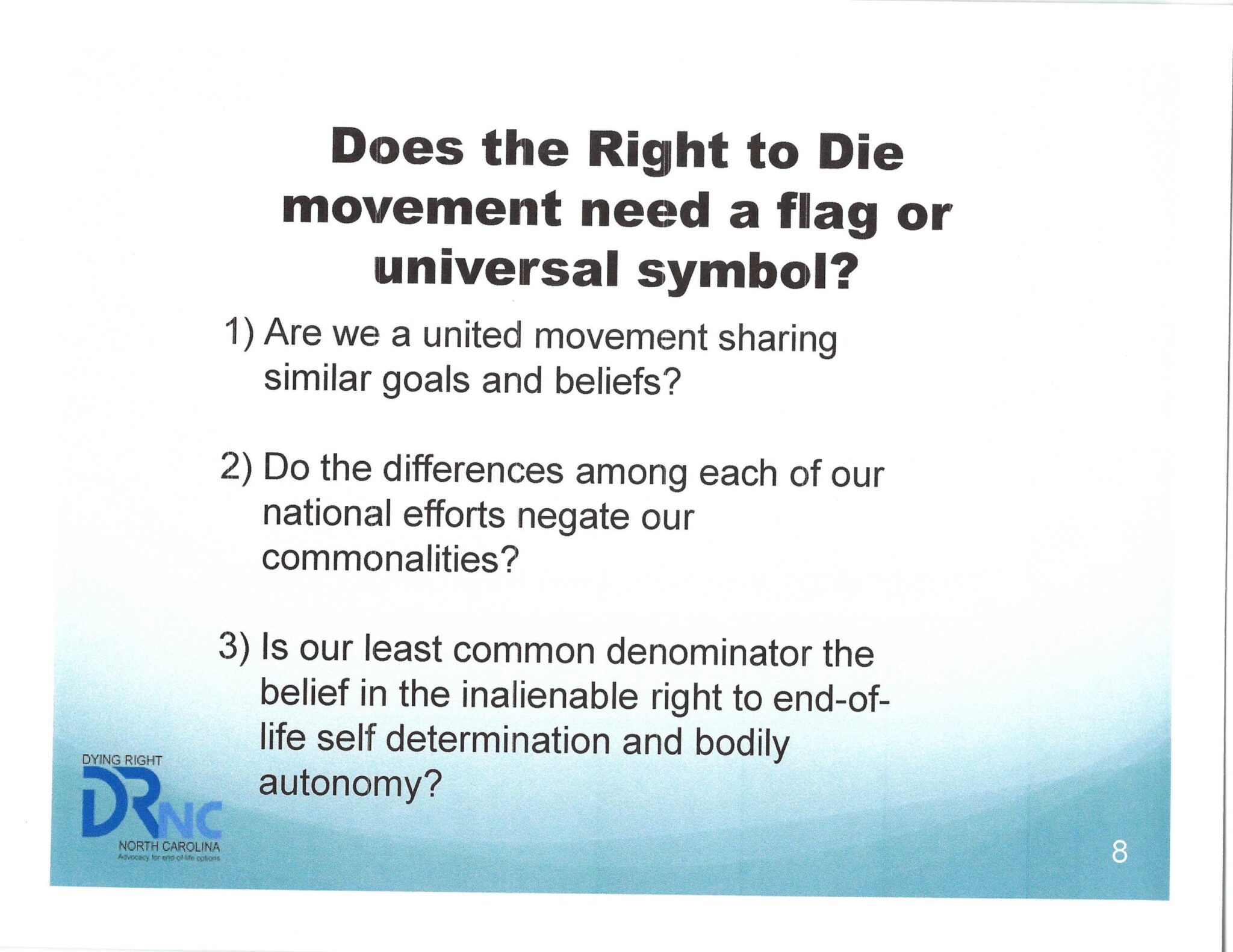 In Search of a universal flag for the Right to Die Movement: All hands ...